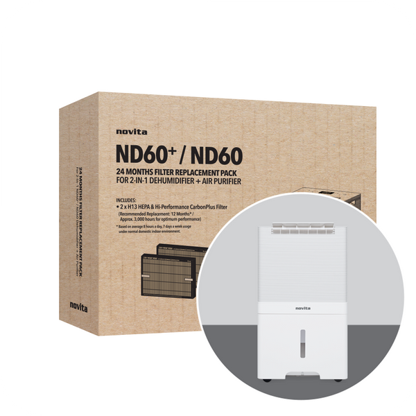 ND60+ 24-Months Replacement Filter Pack - novita SG